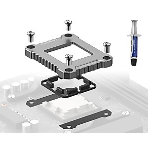 ElecGear AMD CPU Contact Frame for Ryzen 7000 Zen4 Series, Aluminum Mod ILM for AMD AM5 LGA1718 Socket, Replacement CPU Fixing Buckle with Thermal Paste Guard