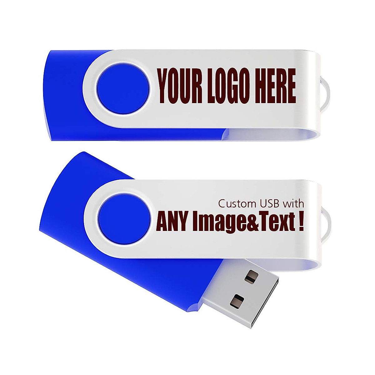 MEINAMI Customized USB Flash Drive in Box Thumb Drive Personalized Memory Stick 8GB 50 Pack