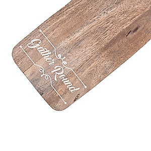 IndianShelf 1 Piece Wood Chopping Board with Handle | Chopping Boards for Kitchen | Chopping Boards for Meat Veggies Fruits | Multi Purpose Chopping Board | Vegetable Chopping Board Wooden for Kitchen