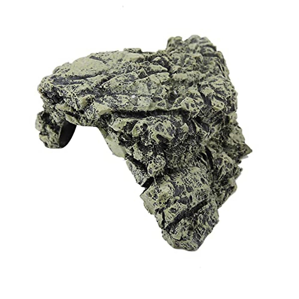 ciciglow Fish Hiding Cave Aquarium Turtle Reptile Basking Hide Habitat Shelter,Reptile Cave Huts Hideouts Place, for Aquarium Terrarium Decoration Ornament, High Simulation (Medium Turtle Cave)