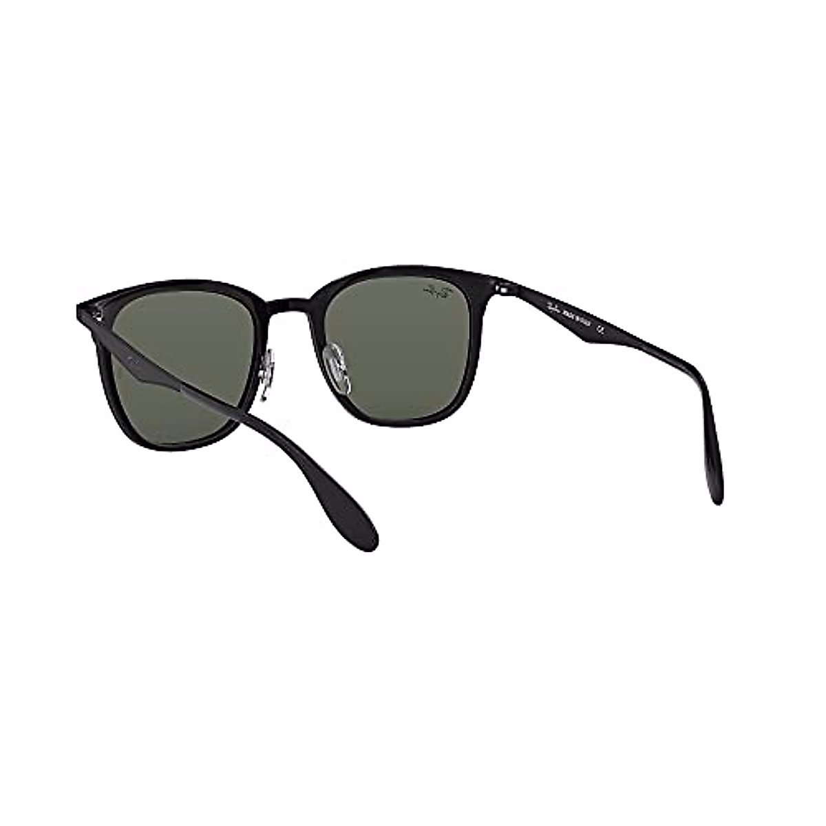 Ray-Ban RB4278 Square Sunglasses, Black On Matte Black/Dark Green, 51 mm