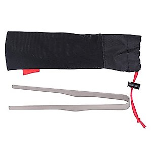 Household garden products Outdoor Barbecue Clip Multifunctional BBQ Tong Heat Resistant Titanium Food Tong for Camping