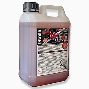 Wash Chems Pro 50 Touchless Car Wash Detergent Soap Concentrate No Brushing, Commercial Grade Professional Auto Foam Cleaner Also Great for Trucks & Tractors
