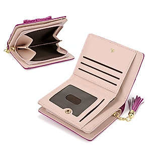 UTO Wallet for Girls Cute Unicorn Bowknot Women Coin Purse Card Bill Holder Organizer