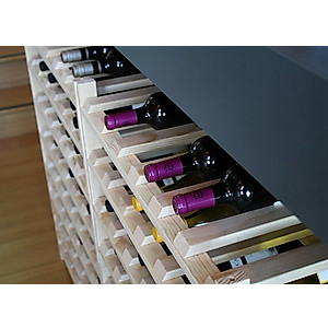 Creekside 48 Bottle Modular Wine Shelves (Pine) by Creekside - Exclusive 12-inch deep design, bottle necks don't stick out! Quality, high grade pine, 12", Pine