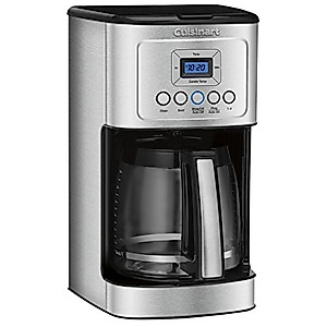 Coffee Maker by Cuisinart, 14-Cup Glass Carafe, Fully Automatic for Brew Strength Control & 1-4 Cup Setting, Stainless Steel, DCC-3200P1