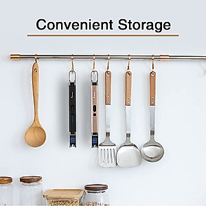 SUPRUS Candle Lighter Electric Arc Lighter Windproof Flameless USB Rechargeable Lighter with LED Light for Candle Camping BBQ Cooking (Champagne Gold)