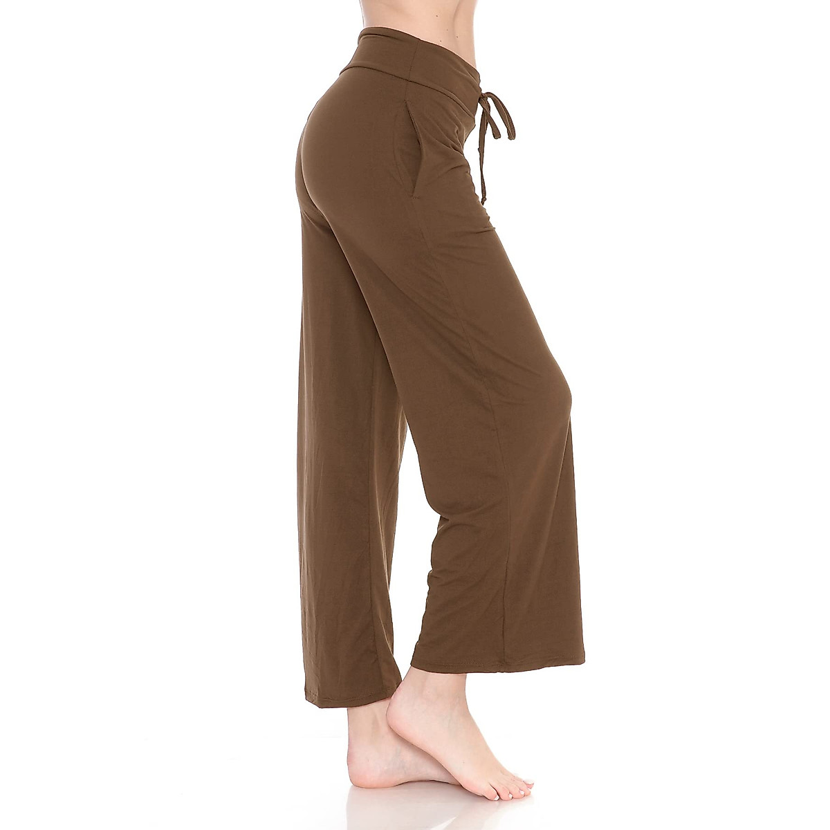Leggings Depot Women's Fashion Pajama Lounge Pants with Pockets-PJ20-MOCHA-M