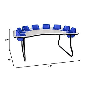 Toddler Table 8 Seat Table, 27" Tall