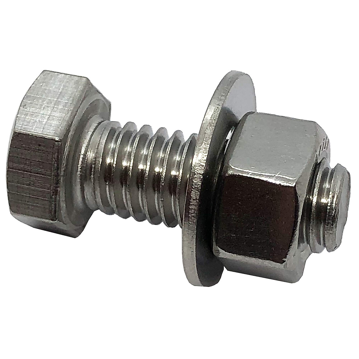 1/4" - 20 x 3-304-STAINLESS Steel Bolts, Nuts & WASHERS - 18-8 HEX Head Bolt - 304 Grade. General Purpose (10) Bolts + (10) Nuts + (10) Washers