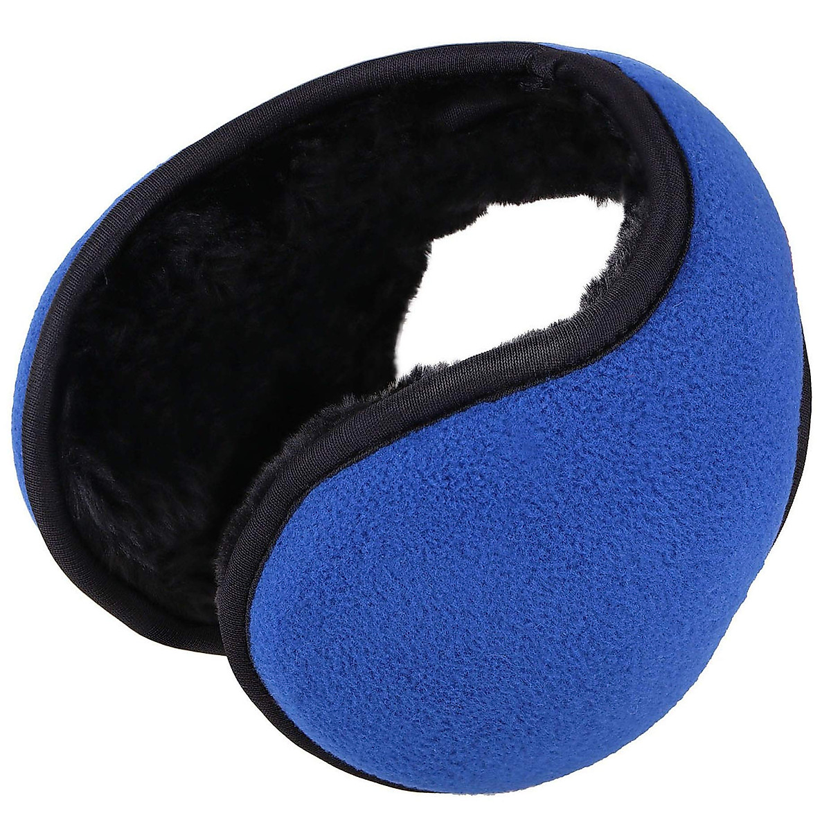 Jasmine Unisex Sherpa Fleece Lined Winter Earmuffs,Royal Blue