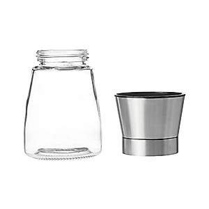 Amazon Basics Adjustable Salt and Pepper Grinders, 5.5oz capacity- Set of 2