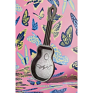 Lodge 4.5 Inch Dolly Parton Mini Rockstar Cast Iron Guitar Skillet - Hand Wash Only Collector’s Piece - Cast Iron Skillet for Single Serve or Decorative Use