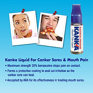 Blistex Kanka Mouth Pain Liquid, Professional Strength , .33 Fluid Ounces