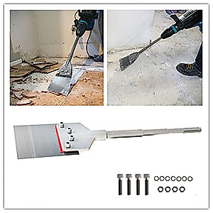 TINVHY SDS Max Floor Scraper, 6-in Wide Tile Removal Bit with Long Handle and Heavy Duty Blade for All SDS-Max Rotary Hammer Drills (6 x 25in)