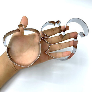LILIAO Squirrel and Acorn Cookie Cutters for Thanksgiving - Stainless Steel