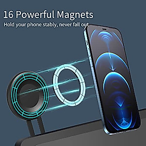 KIWEN Designed for Tesla MagSafe Car Mount Compatible with Model 3/Y/S/X, Strong Magnetic Car Phone Holder for iPhone 14 13 12 Pro Max Mini, Tesla Model 3 Accessories, Tesla Model Y Accessories