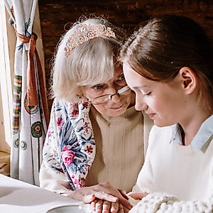 AOPRIE 50 Fabulous Birthday Crown Sash for Women Rose Gold Birthday Tiara for Girls 50th Birthday Gifts Decoration for Women Princess Crown Rhinestone Headband Happy Birthday Accessories