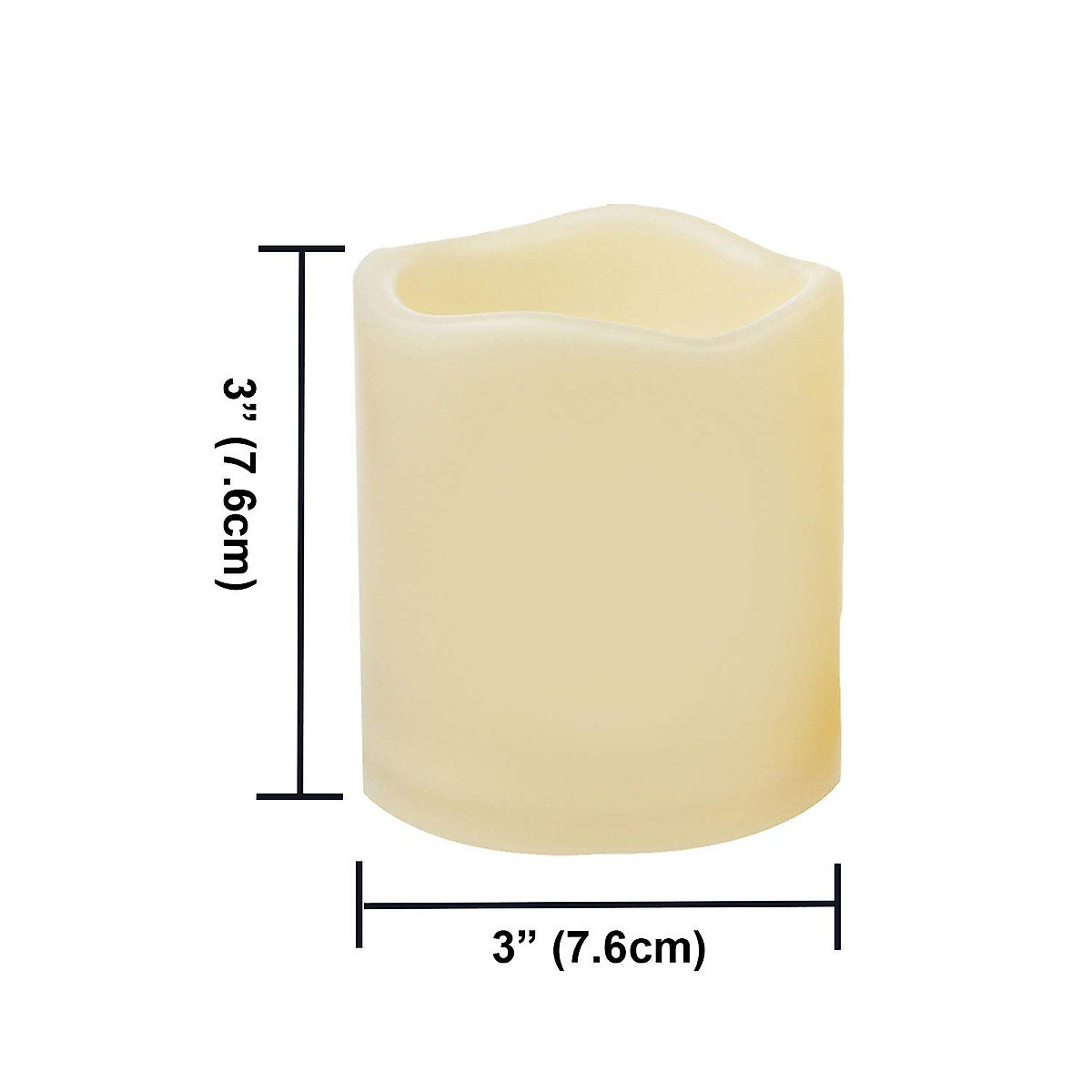 4 Pack LED Flameless Pillar Candles Waterproof Outdoor Battery Operated Candle Set with Cycling 24 Hours Timer Function for Lantern Home Garden Wedding Party Christmas Halloween Decoration 3x3 inches