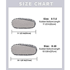 DICUIRD Womens Slipper Socks Low Cut Comfy&Warm Animal Non-skid Bedroom Slippers(Owl, 8-10)