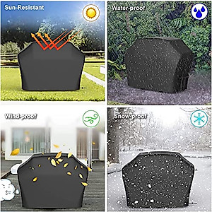 Grill Cover for Outdoor Grill BBQ Grill Cover 58 inch BBQ Covers Waterproof Heavy Duty 420D Gas Grill Covers for Outside