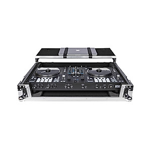 Headliner Los Angeles Flight Case for Rane One w/Laptop Platform and Wheels,Black,HL10005