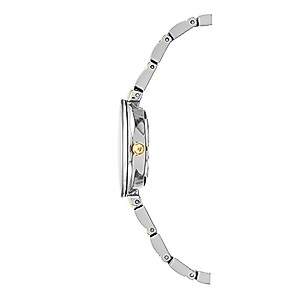 Anne Klein Women's AK/2435SVTT Diamond-Accented Two-Tone Bracelet Watch