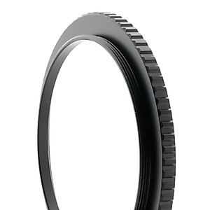 Breakthrough Photography 77mm to 82mm Step-Up Lens Adapter Ring for Filters, Made of CNC Machined Brass with Matte Black Electroplated Finish