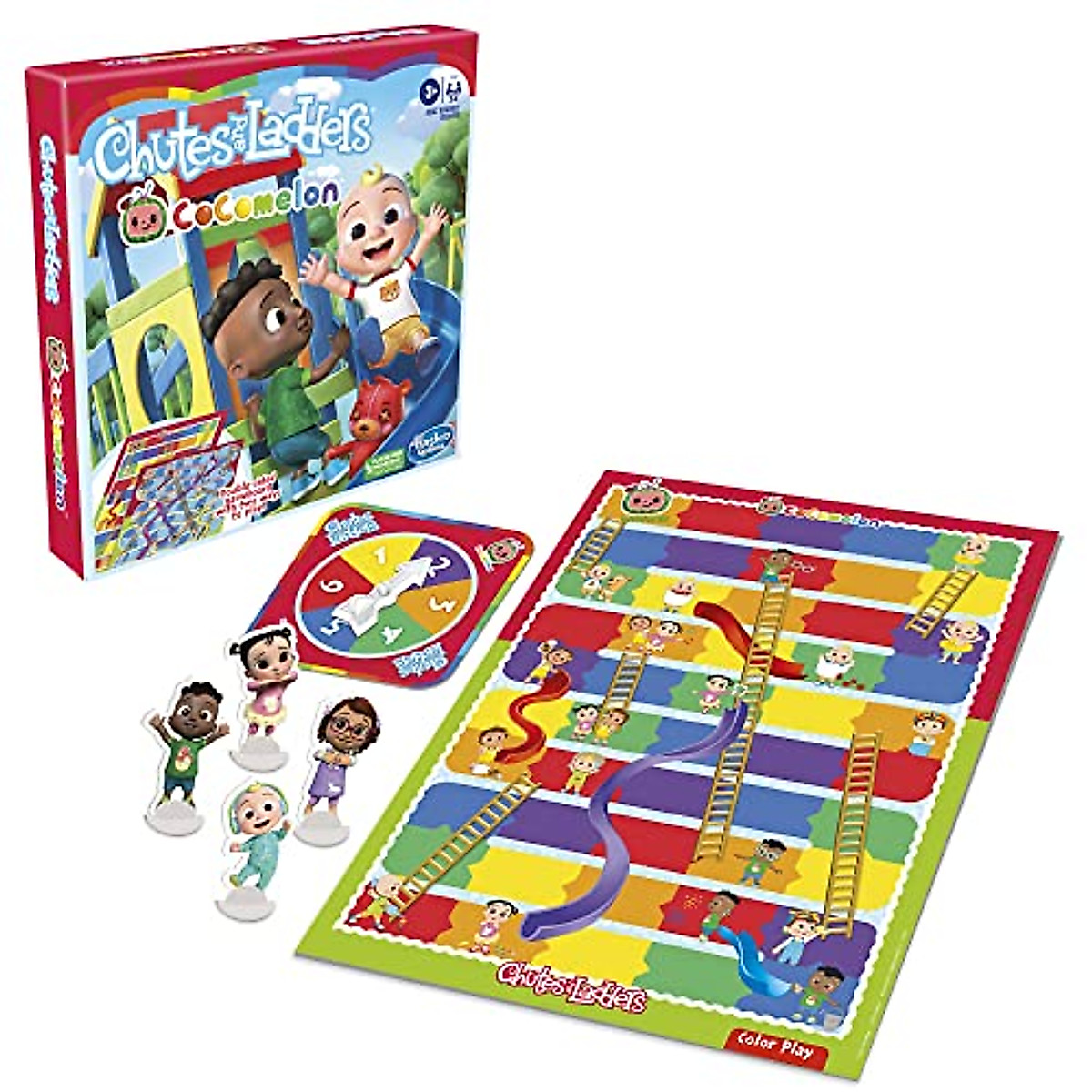 Hasbro Gaming Chutes and Ladders: CoComelon Edition Board Game for Kids | 2-4 Players | Preschool Back to School Gifts | Ages 3+ (Amazon Exclusive)