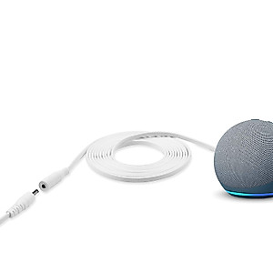 Extension Power Cord Replacement for Dot 4th Gen or 3rd Generation, Show 5, Alexa Spot - Charger Extension Cable, 10ft Long