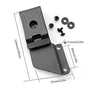 Universal K Sheath Waist Clip Compatible with KYDEX Making Scabbard Clip K Sheath Accessories Carry Sheath Tool with Screws