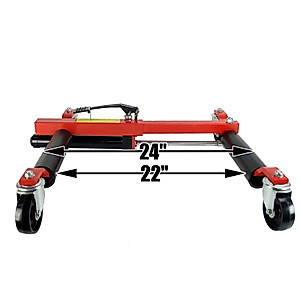 (4) Dragway Tools 12" Hydraulic Wheel Dolly Vehicle Positioning Jack Lift Hoist