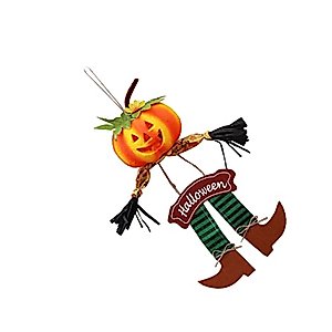 TOGEVAL The Sign Pumpkin Door Signs Halloween Door Hanger Halloween Decor Wooden Coat Hanger Door Hanger Sign Door Hanger Hook Pumpkin Doorplate Listing Ornament Decorate Welcome Pendant