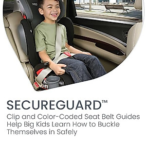 Britax Highpoint Backless Belt-Positioning Booster Seat, SafeWash Black Ombre