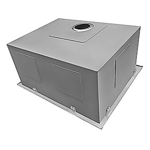 Ruvati Topmount Laundry Utility Sink 25 x 22 x 12 inch Deep Tight Radius 16 Gauge Stainless Steel - RVU6015