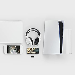 SteelSeries Arctis 7+ Wireless Gaming Headset – Lossless 2.4 GHz – 30 Hour Battery Life – USB-C – 7.1 Surround – for PC, PS5, PS4, Mac, Android and Switch – White (Renewed)