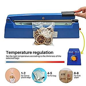 12 Inch Impulse Bag Sealer Handheld Heat Sealer Machine for Bag Sealing Packing Shrink Wrap Machine