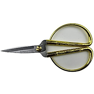 Fengtaiyuan J08A2, Stainless Steel Scissors, Office, Tailor Cutting, golden scissors (J08A2)