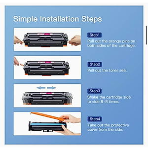 GPC Image Compatible Toner Cartridge Replacement for HP 410A CF413A Compatible with Laserjet Pro MFP M477fdw M477fdn M477fnw Pro M452dn M452nw M452dw Toner Printer Tray (1 Magenta)