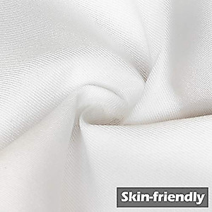 Novelty Place Kid's Apron with Chef Hat Set (3 Set) - Skin-friendly Children’s Bib with Pocket - Cooking, Baking, Painting, Training Wear - Kid's Size (6-12 Year, White)