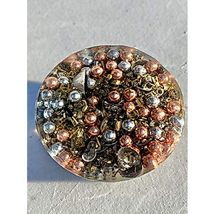 Jade Mix Single Crystal Small Tower Buster Orgone Generator Energy Accumulator PERFECT GIFTING TOOL!!!! Made using Advance Harmonics Orgonite Many Beautiful Ingredients! (Jade Mix)