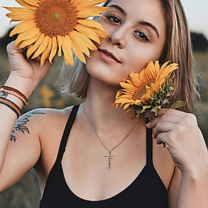 SANNYRA Faith Faith Necklace Rose Gold Plated Faith Pendant Necklace Religious Personalized Jewelry Gift for Women