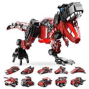 AUYYOSK Dinosaur Building Toys,782 Pieces STEM Dinosaur Building Block Set,11-in-1 Construction Toys Dinosaur Building Kit for Kids Birthday Gift Ages 6 7 8 9 10 11 12 Yr Old (Dinosaur)