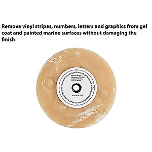 3M Stripe Off Wheel – Adhesive Remover – Eraser Wheel – Removes Decals, Stripes, Vinyl, Tapes and Graphics – 4” diameter x 5/8” thick – 07499 – Pack of 1