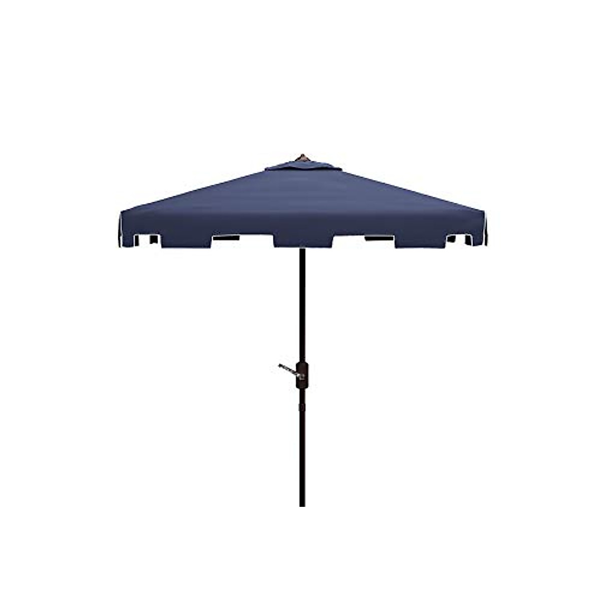 Safavieh PAT8400A Outdoor Zimmerman Navy and White 7'6" Square Market UV Protected Umbrella