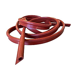 Silicon Tadpole Seal, P-Gasket 12 feet - for BBQ Smoker Door Gasket 7/16 x 15/16 Wide x 12' ft