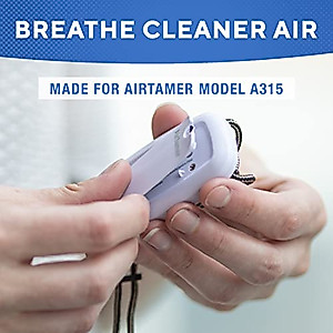 AirTamer Advanced Personal Air Purifier Replacement Negative Ion Emitter Covers - Made for AirTamer Model A315 (White, 2-pack)