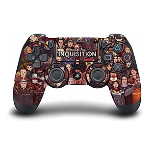 Head Case Designs Officially Licensed EA Bioware Dragon Age Cast Of Thousands Inquisition Graphics Vinyl Gaming Skin Decal Compatible With Sony PlayStation 4 PS4 Pro Console and DualShock 4 Controller