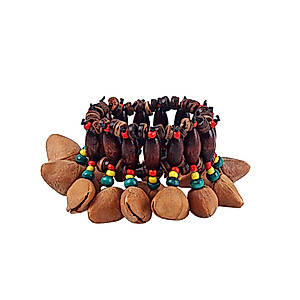 MILISTEN 1 Pc African Nut shell Hand Bell Bracelet Handbell African Nut Shell Belt Handbell Hand Chain for Girls Female Women Lady