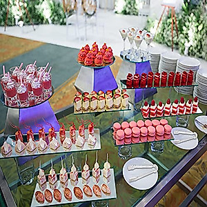 8 Pcs Plastic Buffet Serving Tongs, Clear Kitchen Tongs 6.3 Inch Small Ice Tongs for Tea and Coffee Party Catering Appetizers Salad Desserts Sandwich